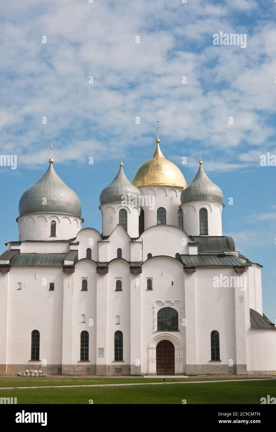 Saint Sophia cathedral in Kremlin of Great Novgorod Russia Stock Photo - Alamy