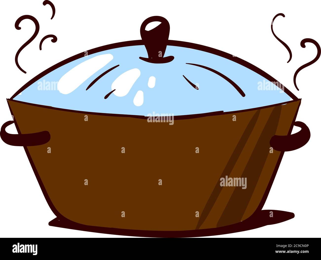 Open cooking pot Stock Vector Images - Alamy