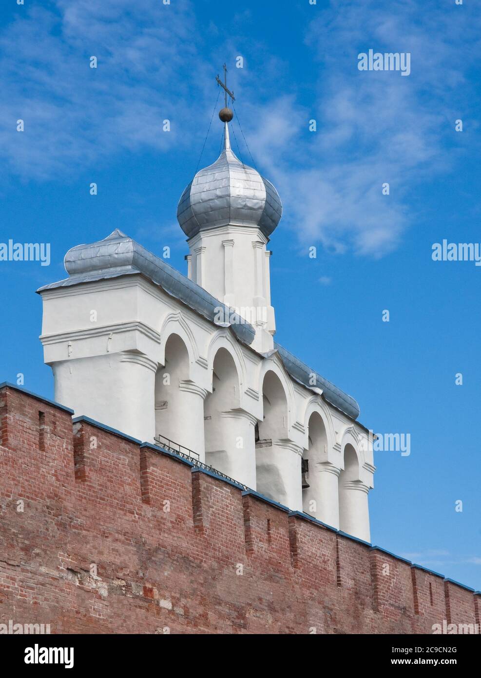Russia. Novgorod the Great. Belltower Stock Photo - Alamy