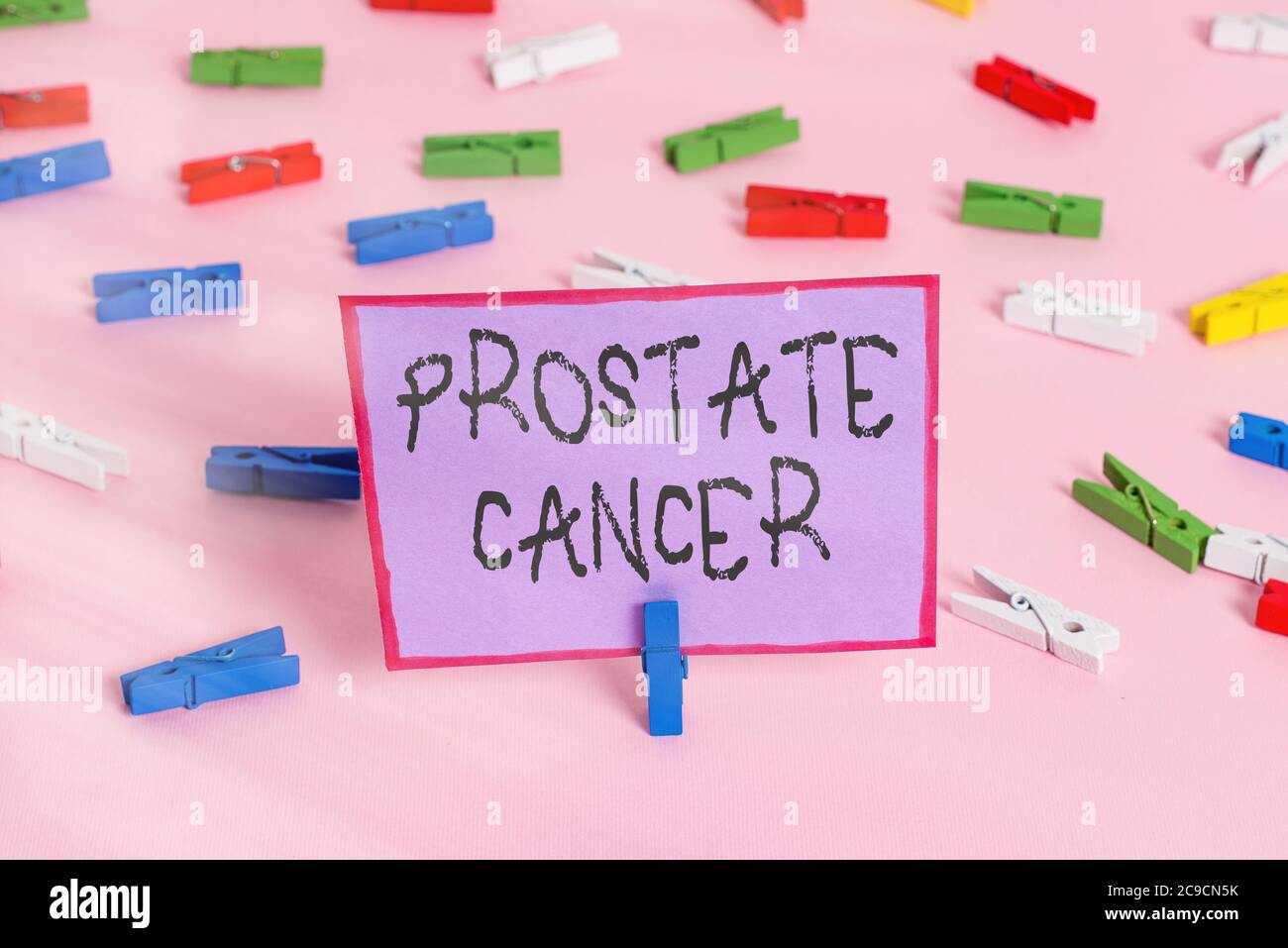 Writing note showing Prostate Cancer. Business concept for development ...