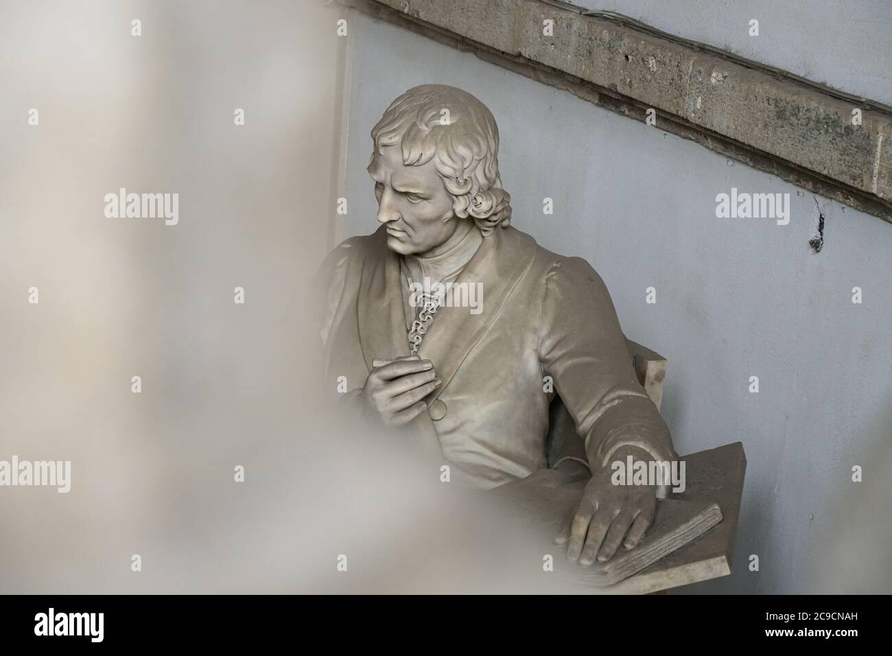 Milan - 6/17/2020 : Parini statue in main gallery Pinacoteca Brera ...