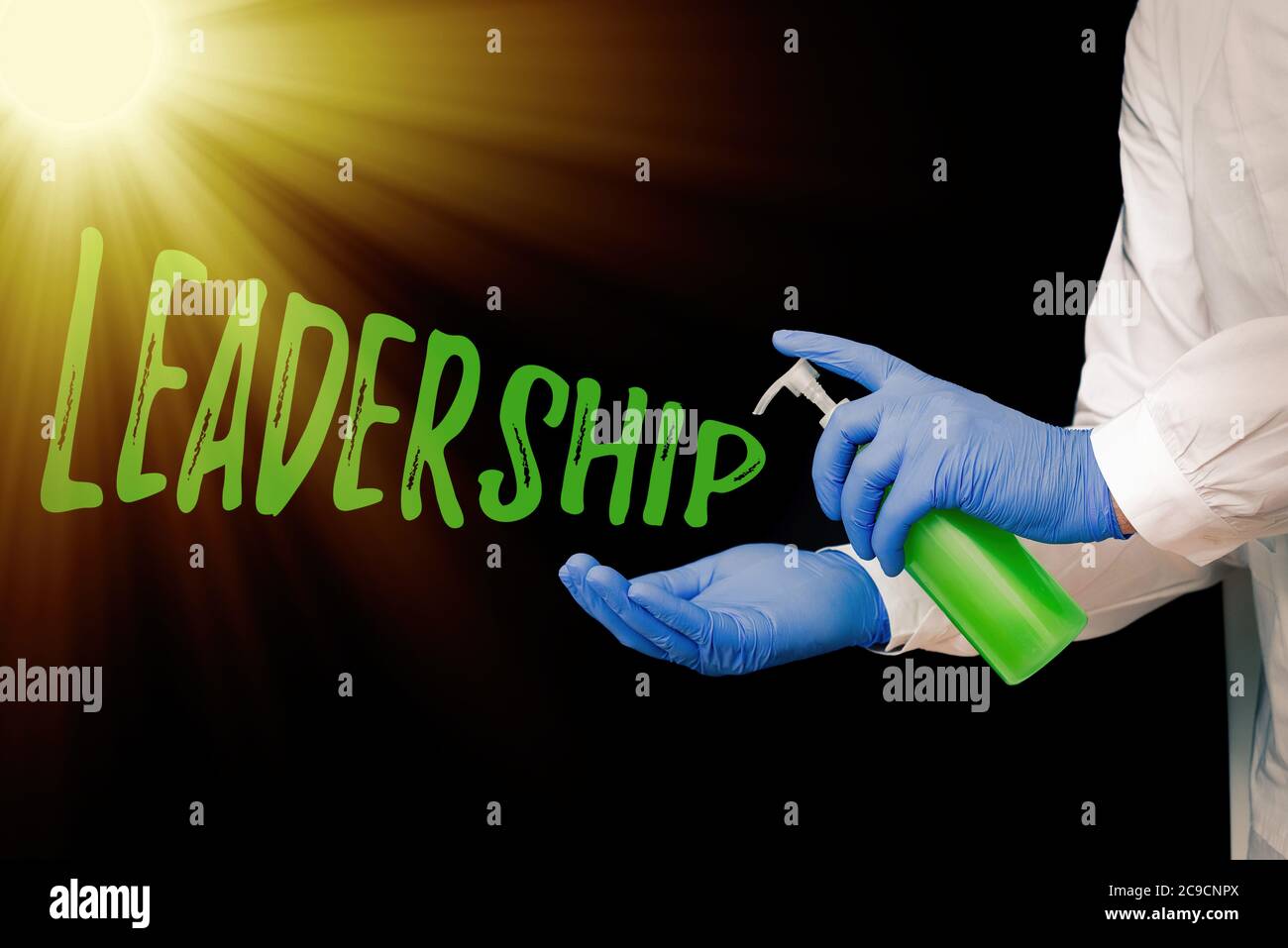 Handwriting text writing Leadership. Conceptual photo ability to guide ...