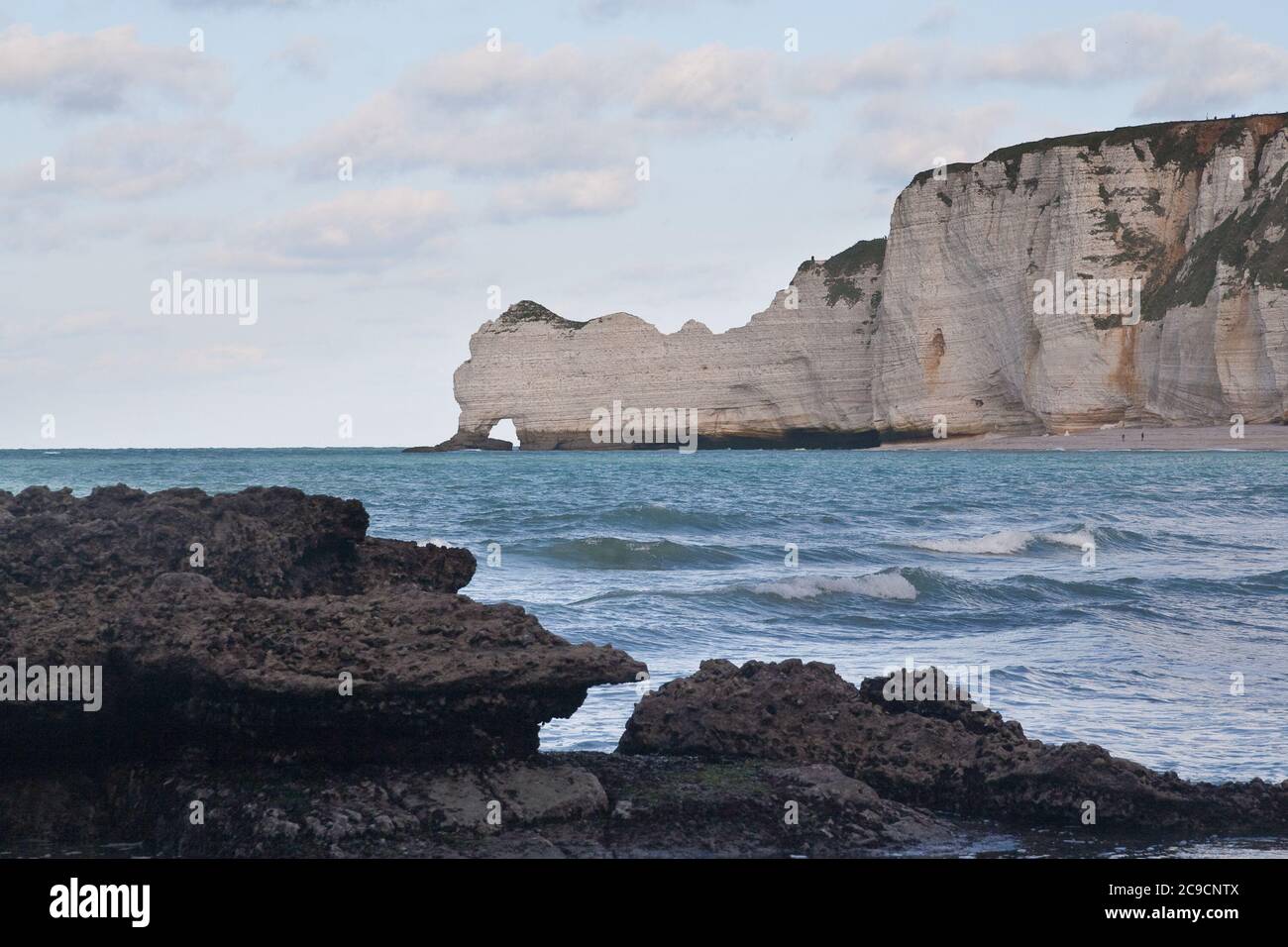 The famous cliffs at Etretat in Normandy, France Stock Photo - Alamy