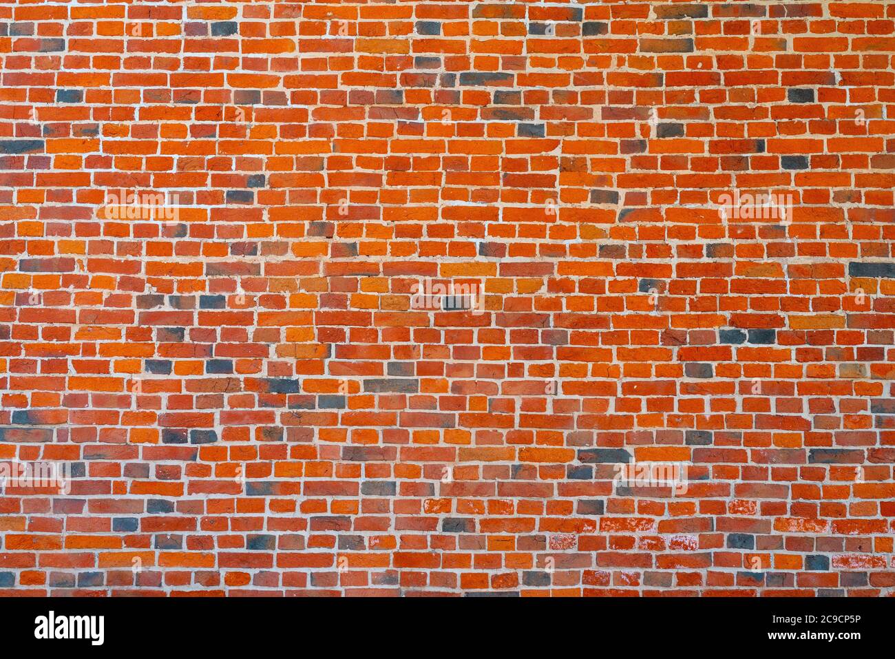 The background of the old red brick wall for design interior and ...