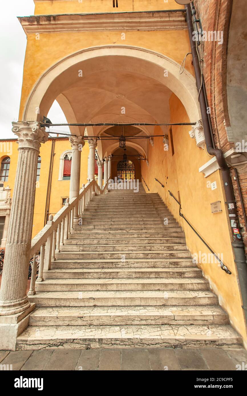Scalone d'onore in Ferrara in Italy 3 Stock Photo - Alamy
