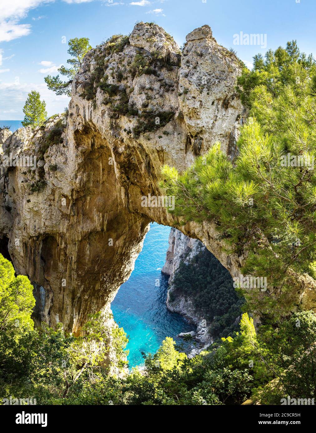 Capri island in a beautiful summer day in Italy Stock Photo - Alamy