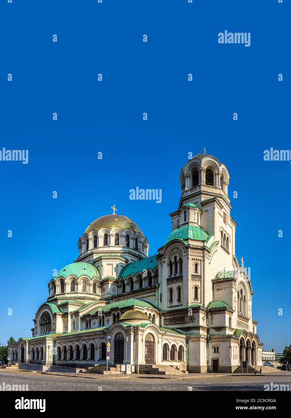 The Alexander Nevsky cathedral in Sofia, Bulgaria in a summer day Stock ...