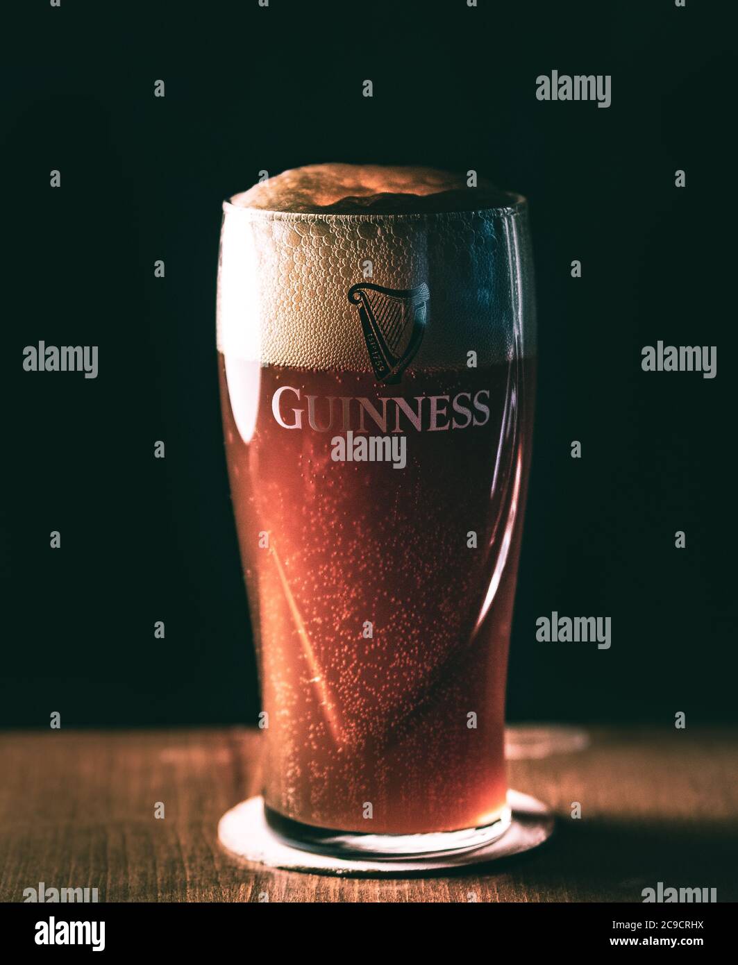 ANKARA, TURKEY - January 24, 2019: An example of homebrewed beer by a ...