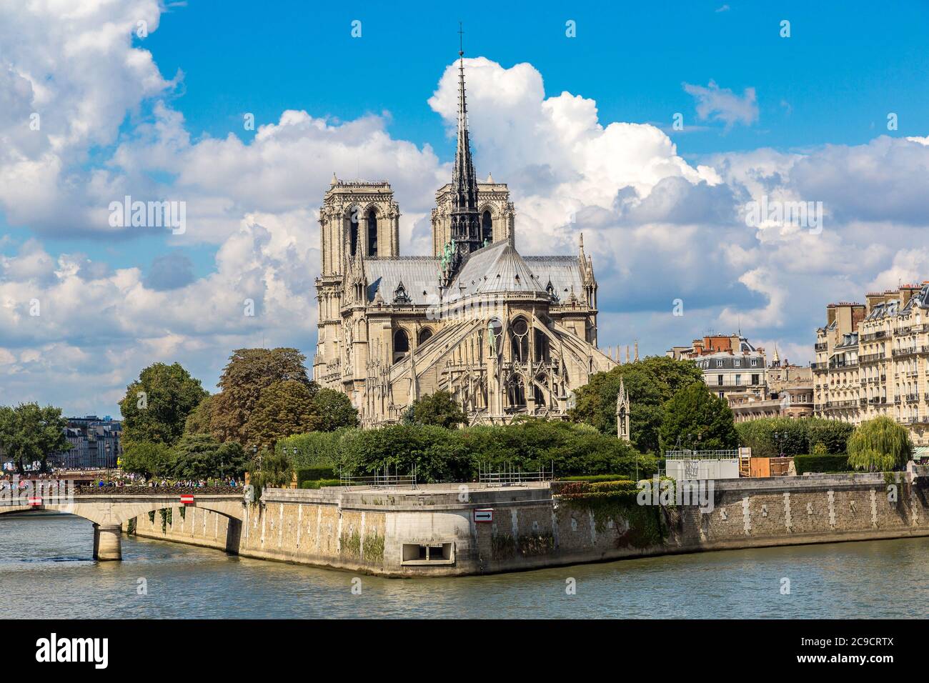 Seine and Notre Dame de Paris is the one of the most famous symbols of ...