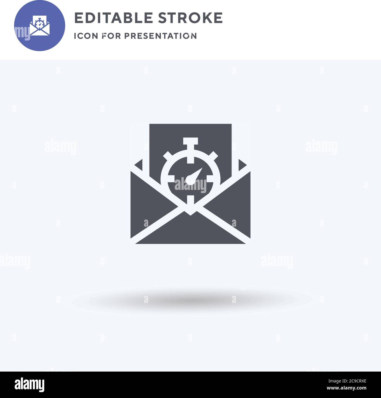 Email icon vector, filled flat sign, solid pictogram isolated on white ...