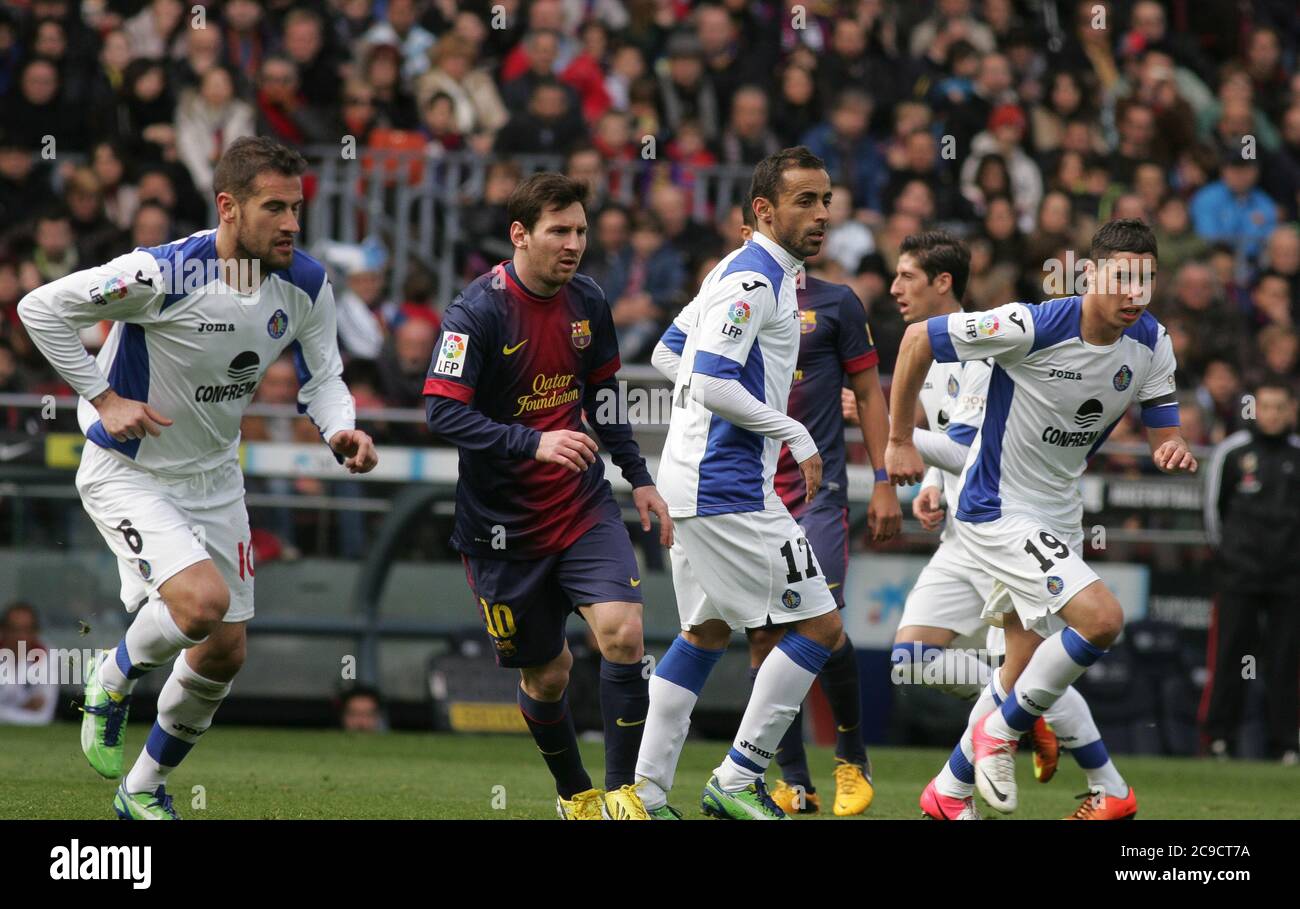 Lionel Messi During the Liga Espagnol 2012 - 2013, FC Barcelone ...