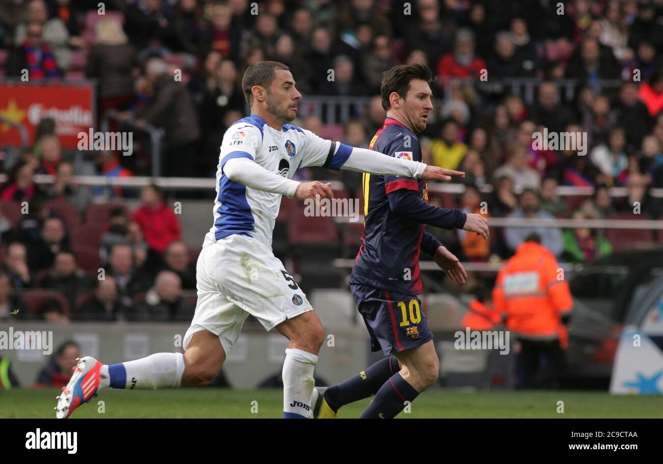 Lionel Messi During the Liga Espagnol 2012 - 2013, FC Barcelone ...