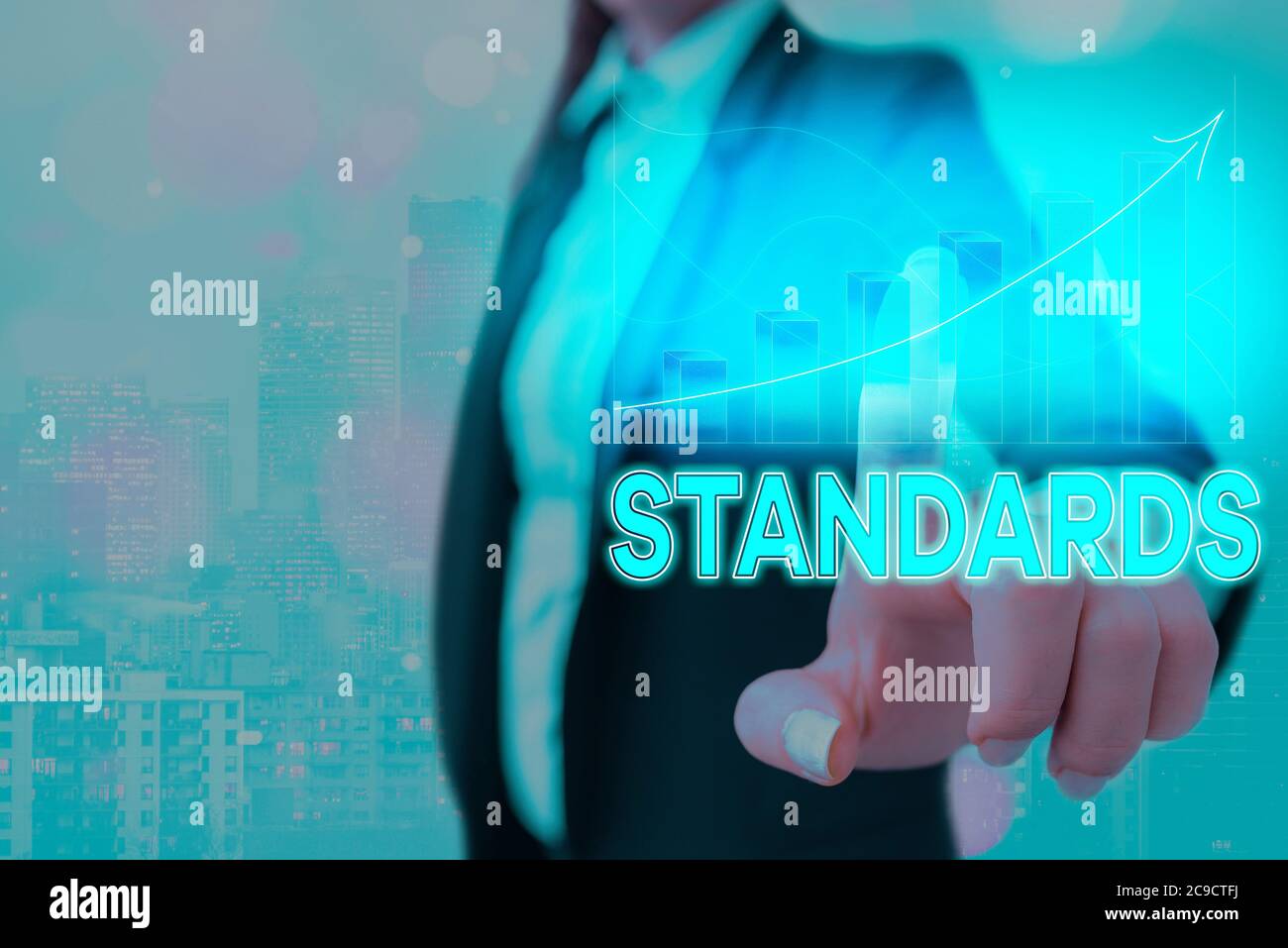 Text sign showing Standards. Business photo showcasing something ...