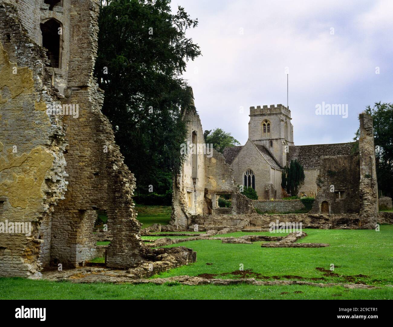 Ruins of Minster Lovell Hall and St Kenelm's church, Witney ...