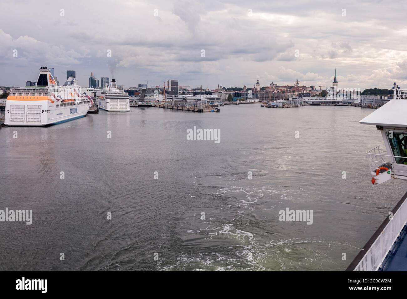 Tallinn, Harju County, Estonia, 02 July 2020 Panorama of the city ...
