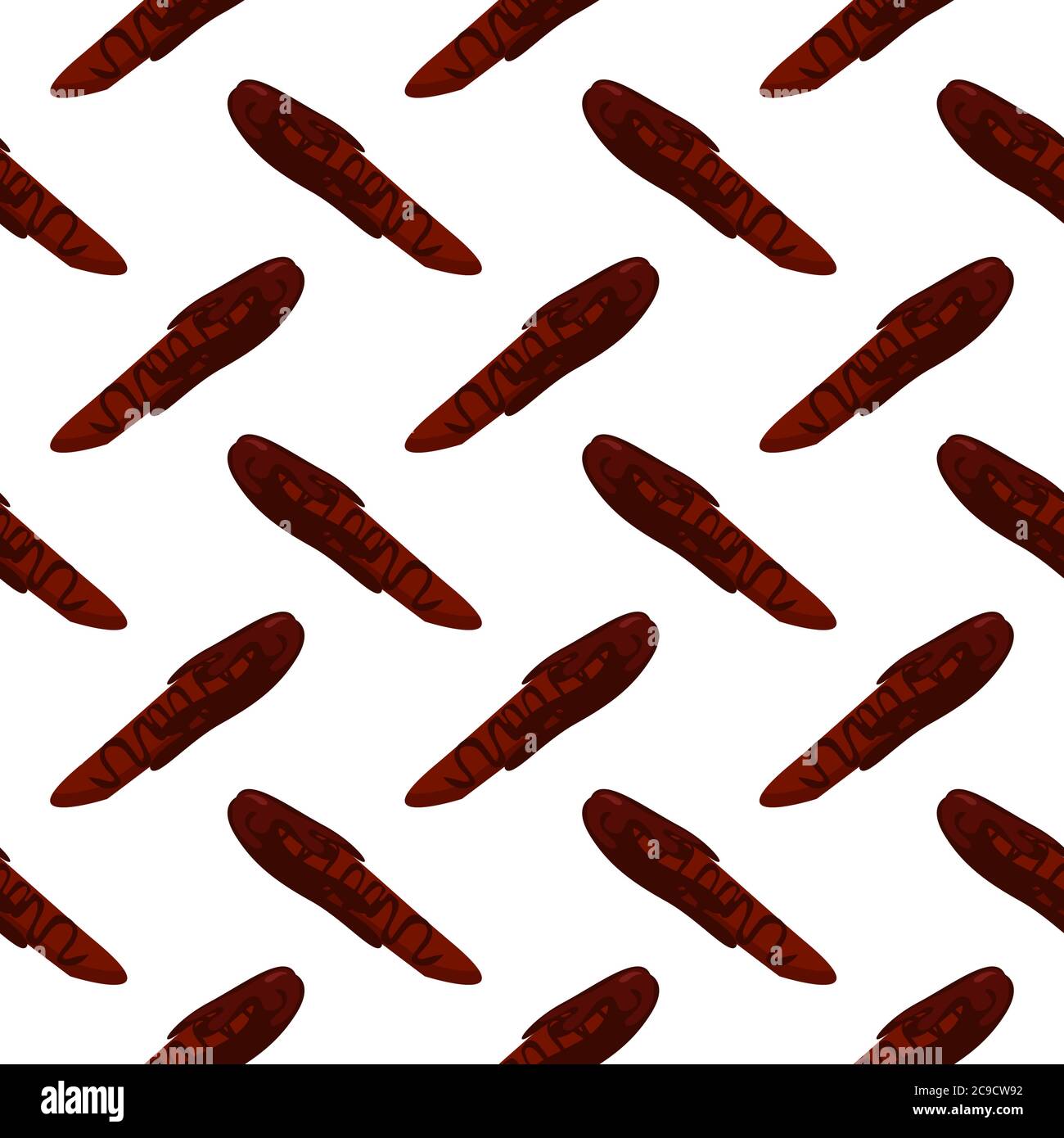 Sweet chocolate stick ,seamless pattern on white background Stock ...