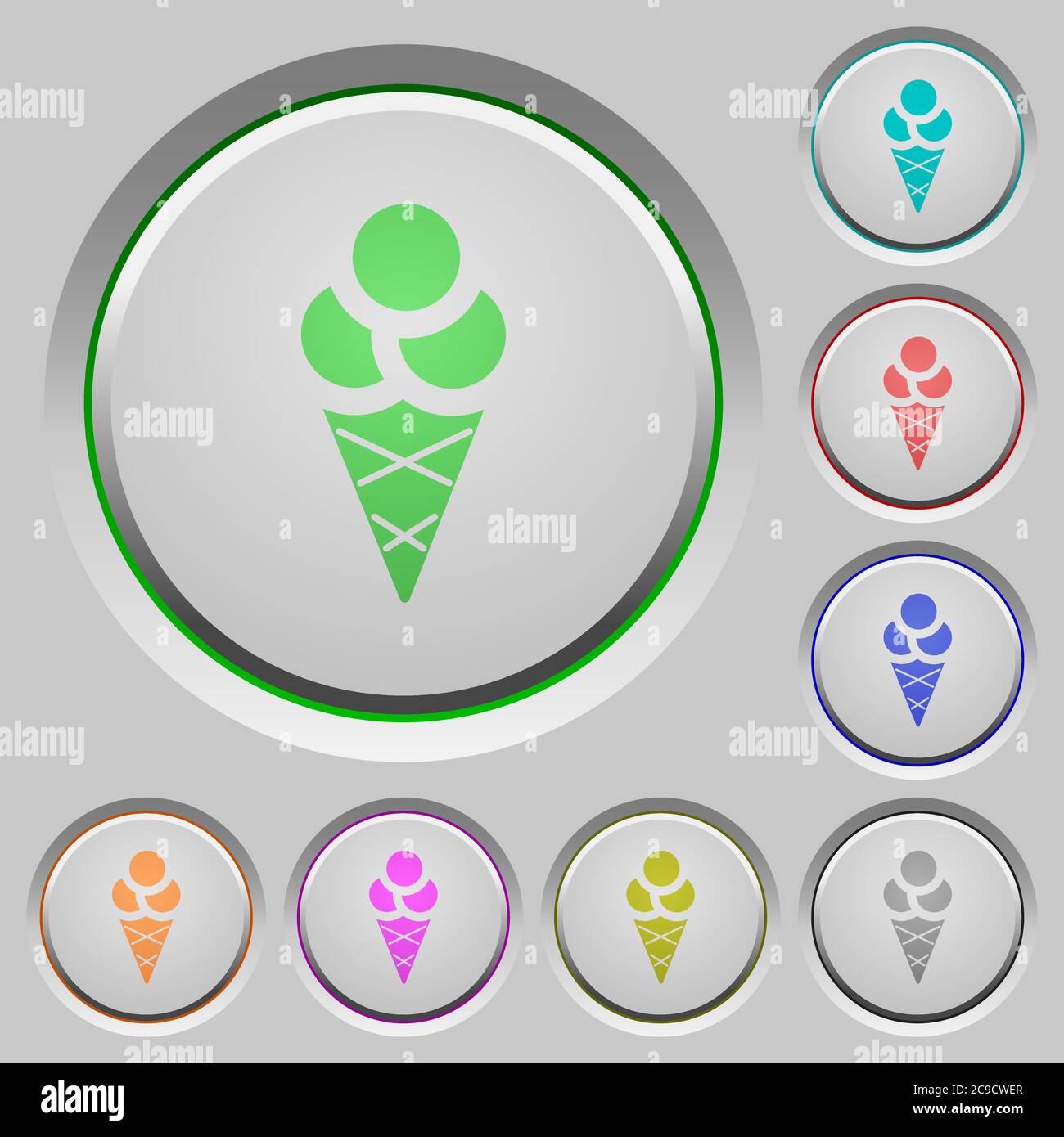 Frosty ice cream icy Stock Vector Images - Alamy