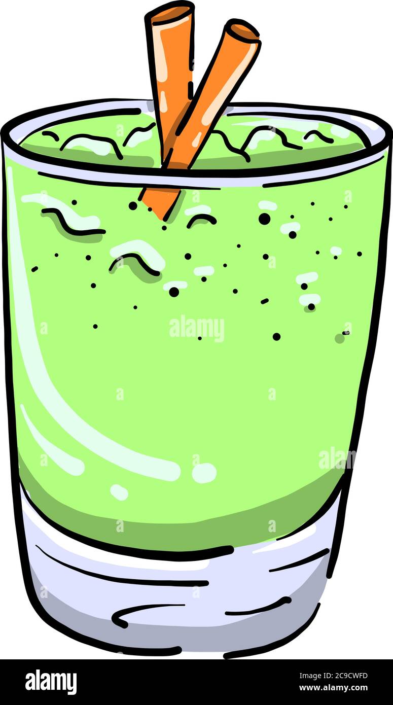 Green mint cocktail on Stock Vector Images - Alamy