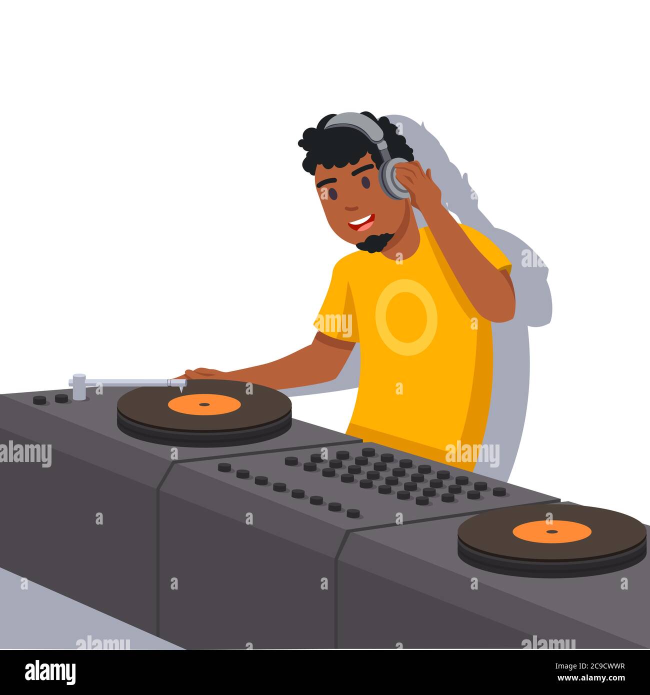 Girl Dj Clipart Scratching