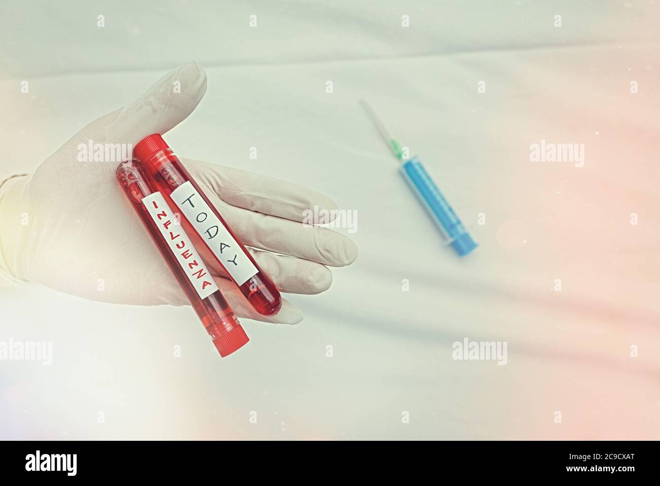 Handwriting text writing Influenza. Conceptual photo any of various ...