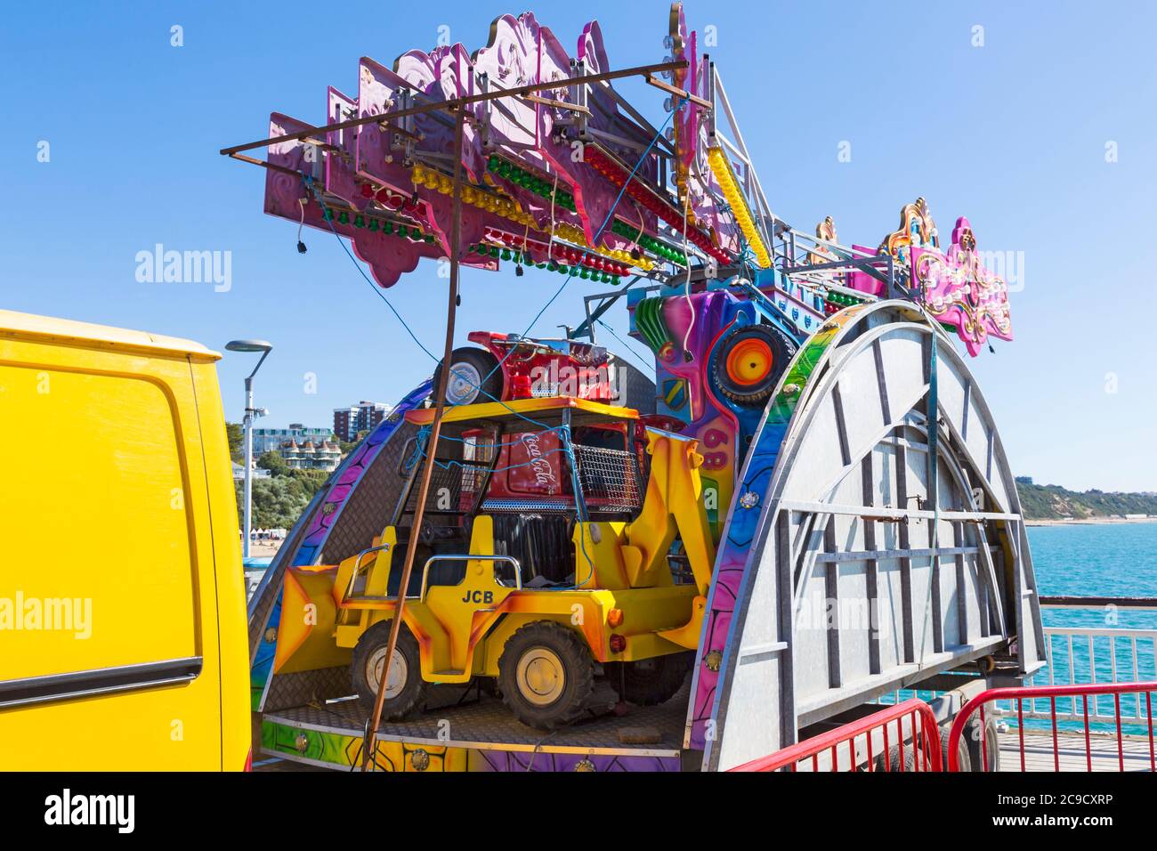 Fairground ride fairground bournemouth beach hi-res stock photography ...