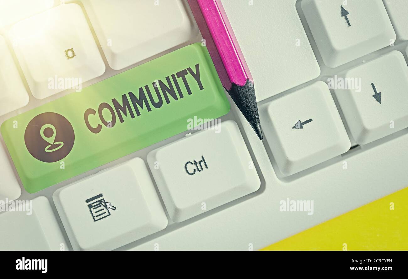 Handwriting Text Writing Community Conceptual Photo Group Of Showing With A Common