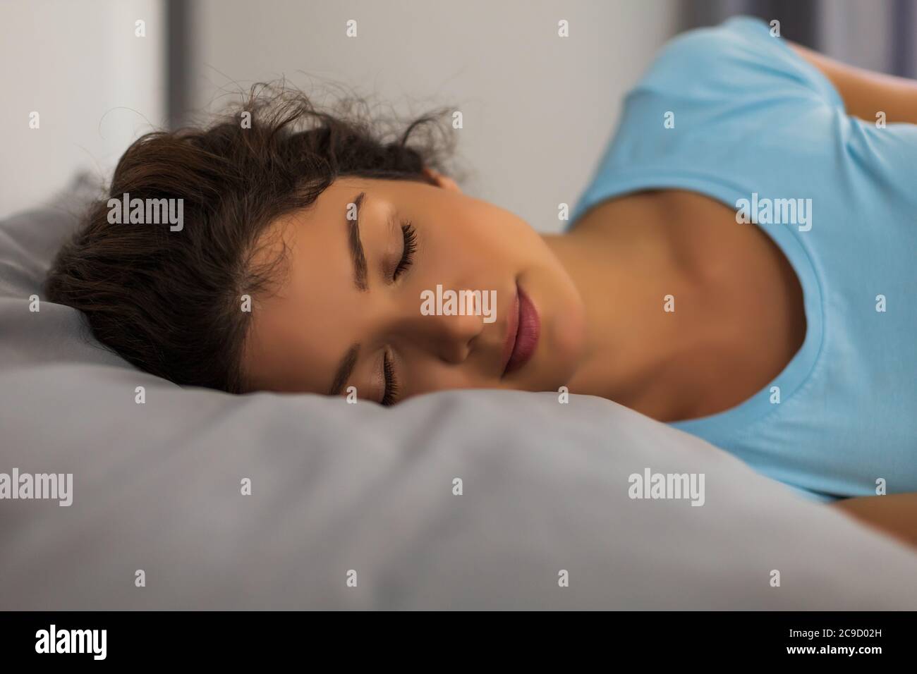 Beautiful woman sleeping Stock Photo - Alamy
