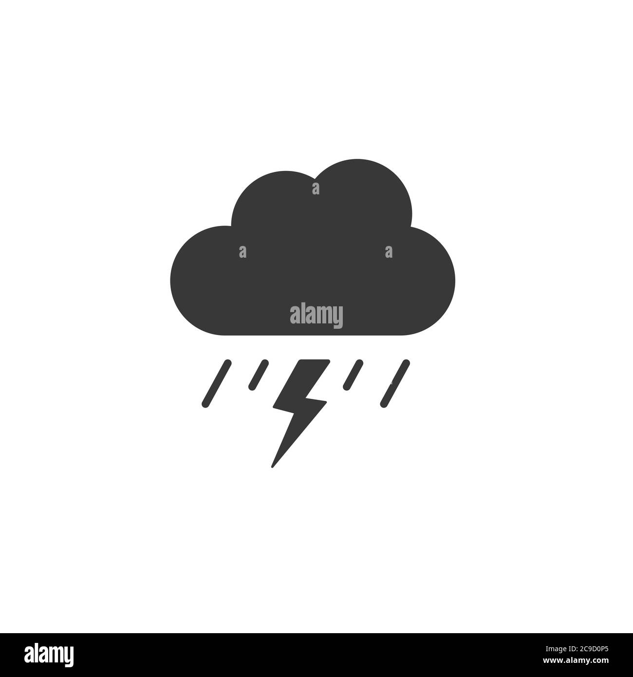 Weather icon heavy rain illustration hi-res stock photography and ...
