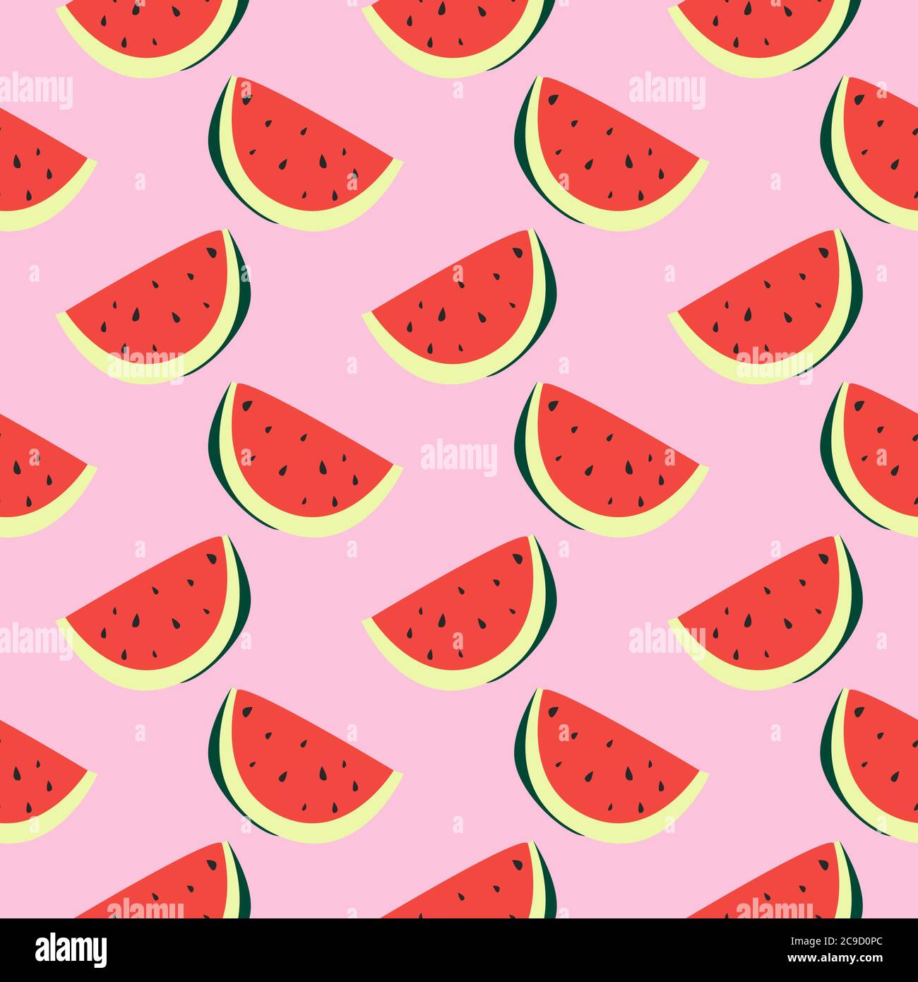 Delicious watermelon ,seamless pattern on pink background Stock Vector ...
