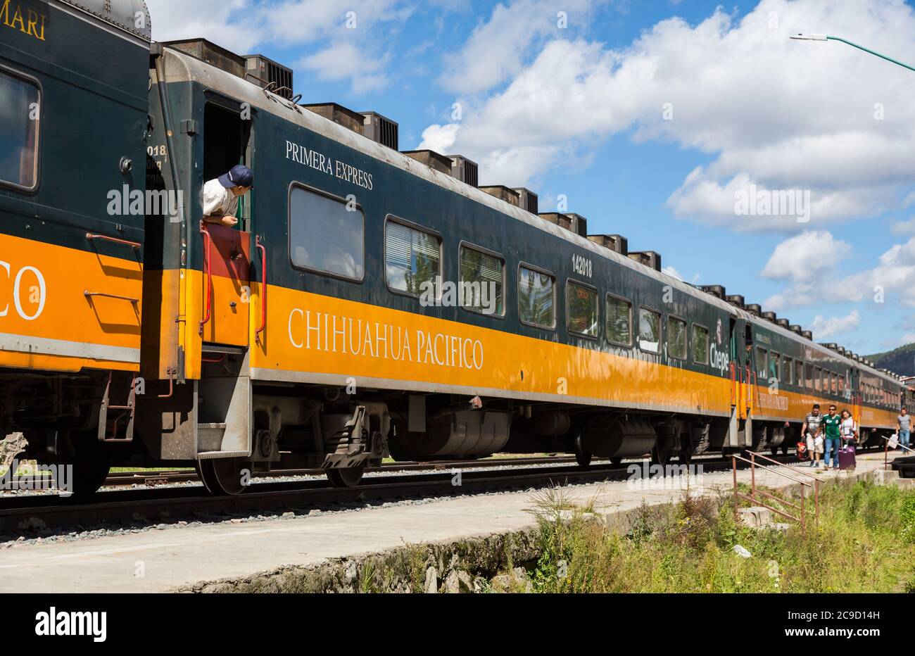 El Chepe Train, Creel, Chihuahua State, Mexico Stock Photo - Alamy