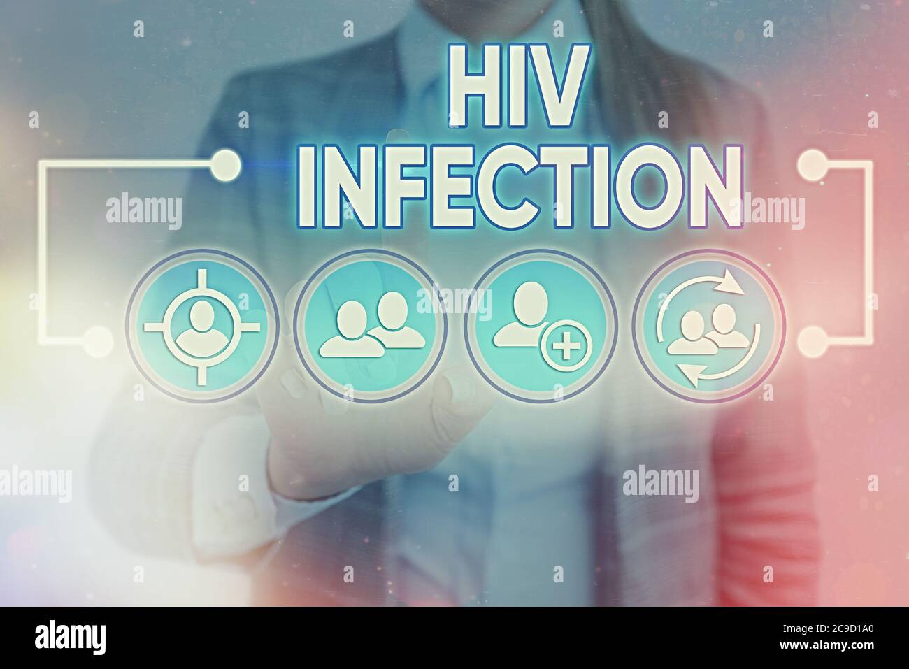 Word writing text Hiv Infection. Business photo showcasing A disease of ...