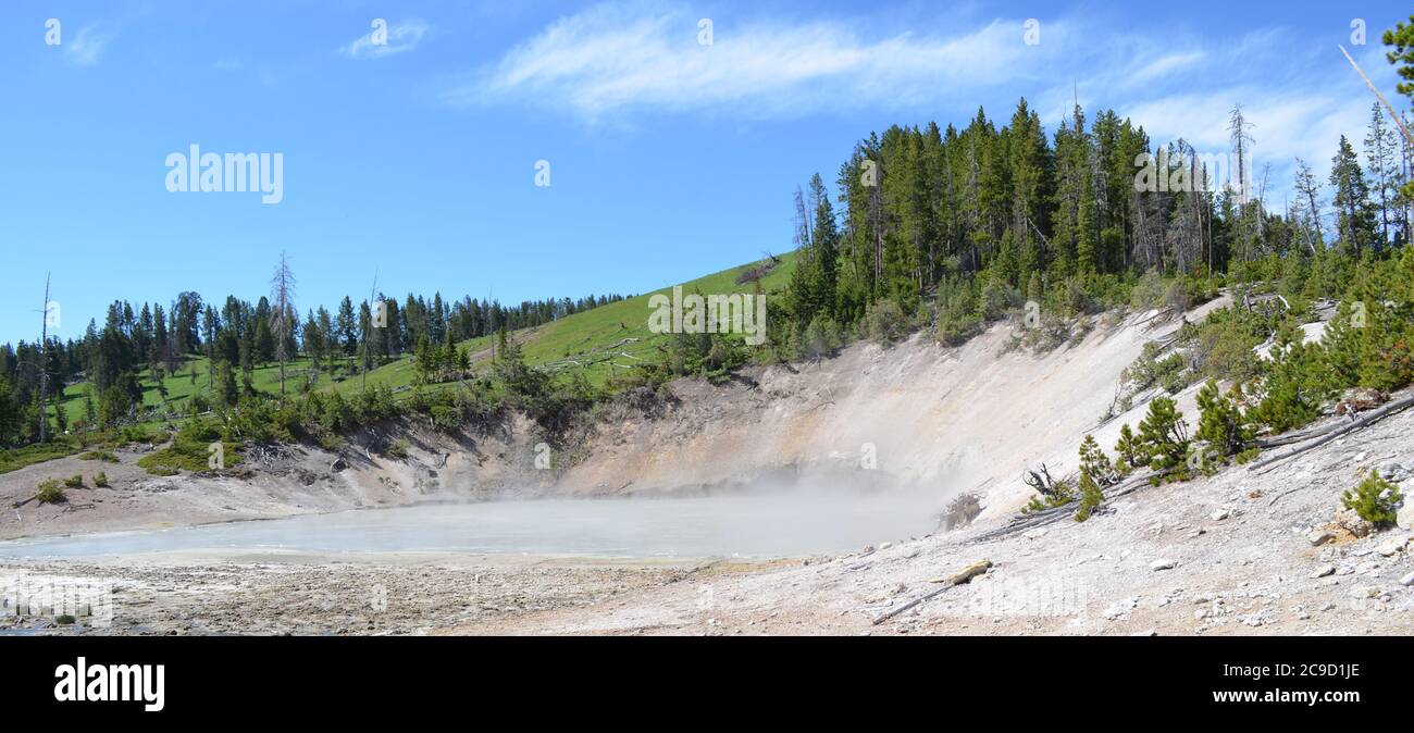 Late Spring in Yellowstone National Park: Mud Caldron in the Mud ...