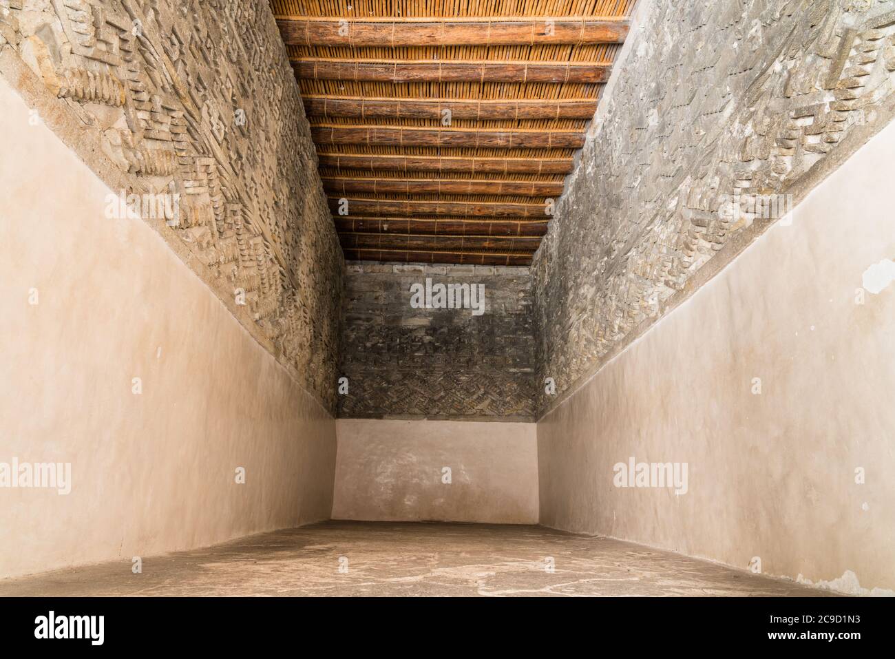 Stone fretwork friezes inside a room in the Palace, Building 7, in the ...