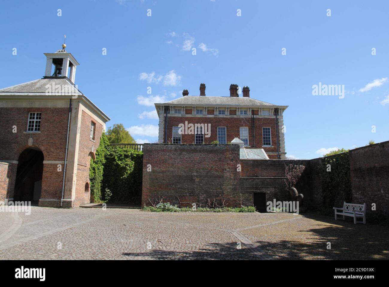 Beningbrough Hall Tower Entrance and Courtyard Stock Photo - Alamy