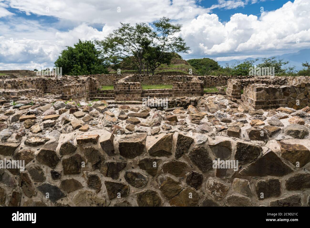 Interior walls of Building S or the Palace in the pre-Columbian Zapotec ...