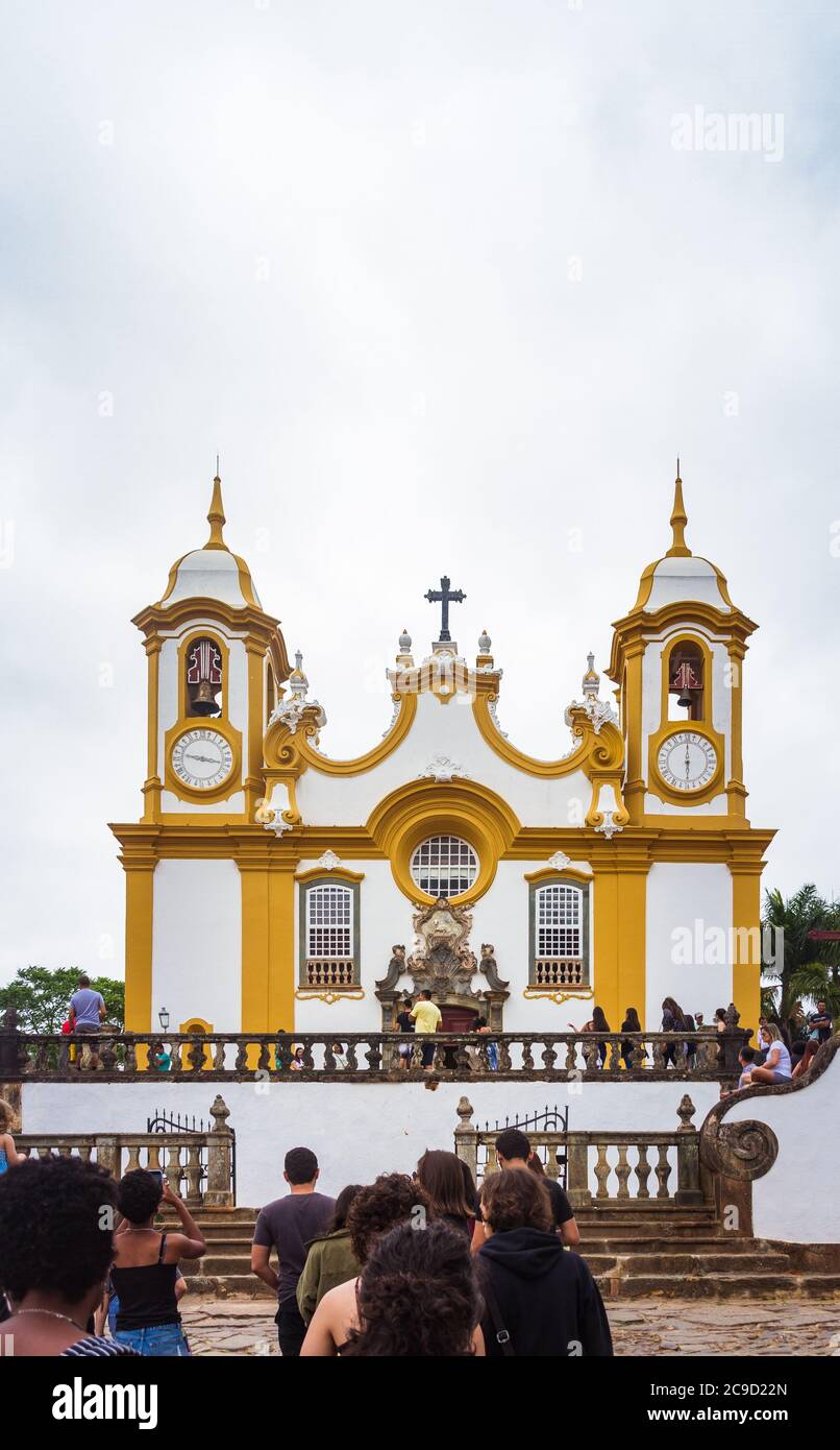 Tourists visiting the St. Anthony Church Stock Photo - Alamy