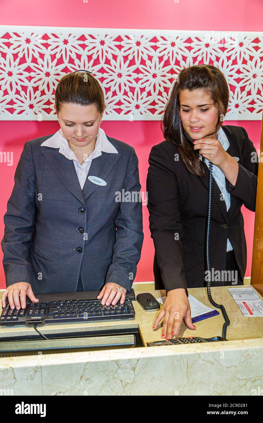 Front desk check in reception reservation reservations register ...