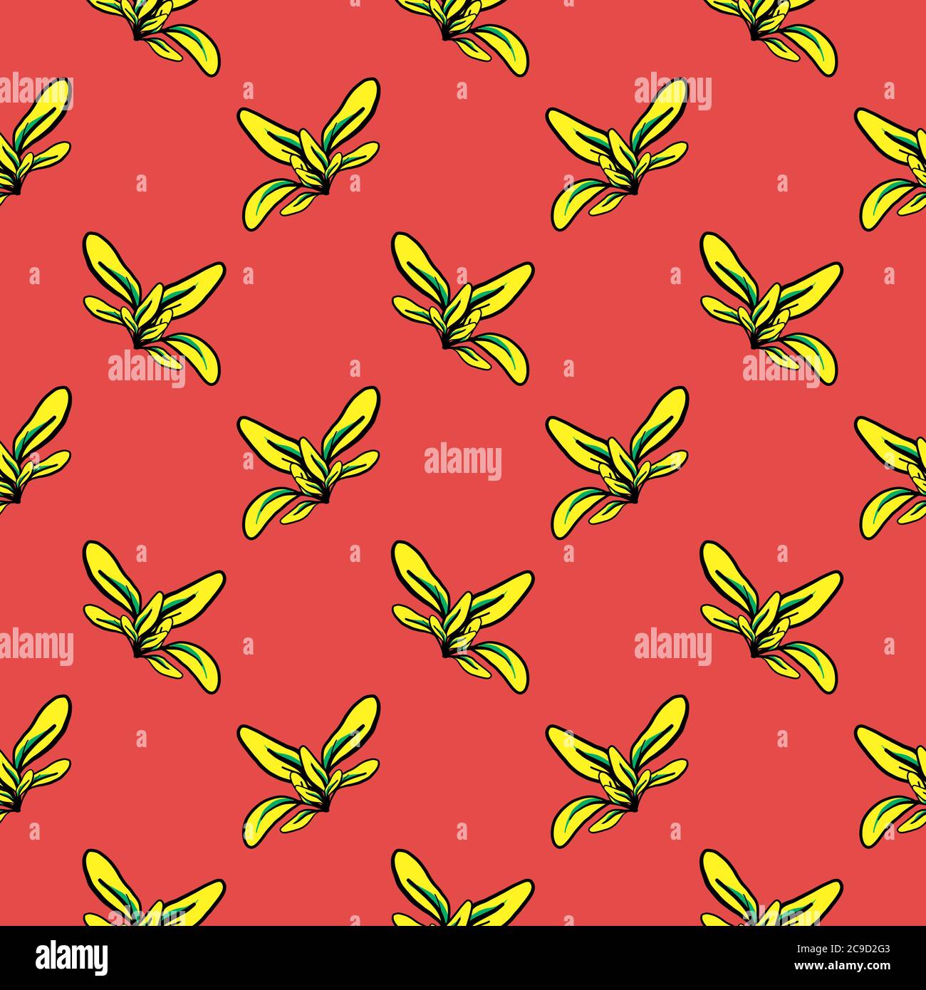 Yellow leaf texture Stock Vector Images - Alamy