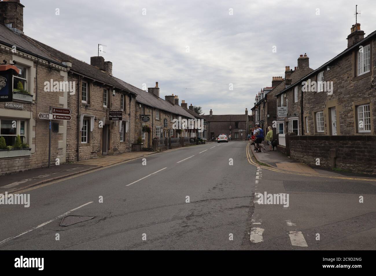 ROADS IN THE VILLAGE OF CASTLETON IN THE PEAK DISTRICT,HOPE VALLEY ...