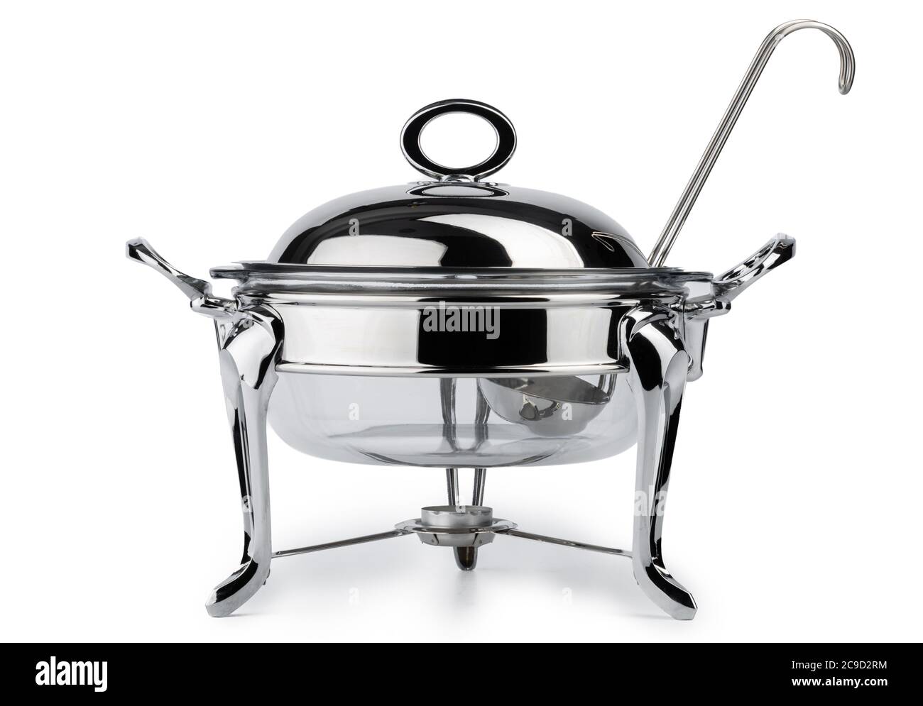 Metal kitchenware for food catering service buffet Stock Photo - Alamy