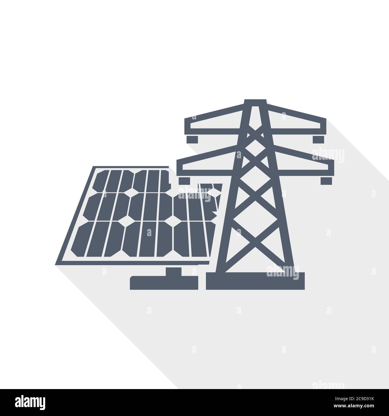 Power generation installation Stock Vector Images - Alamy