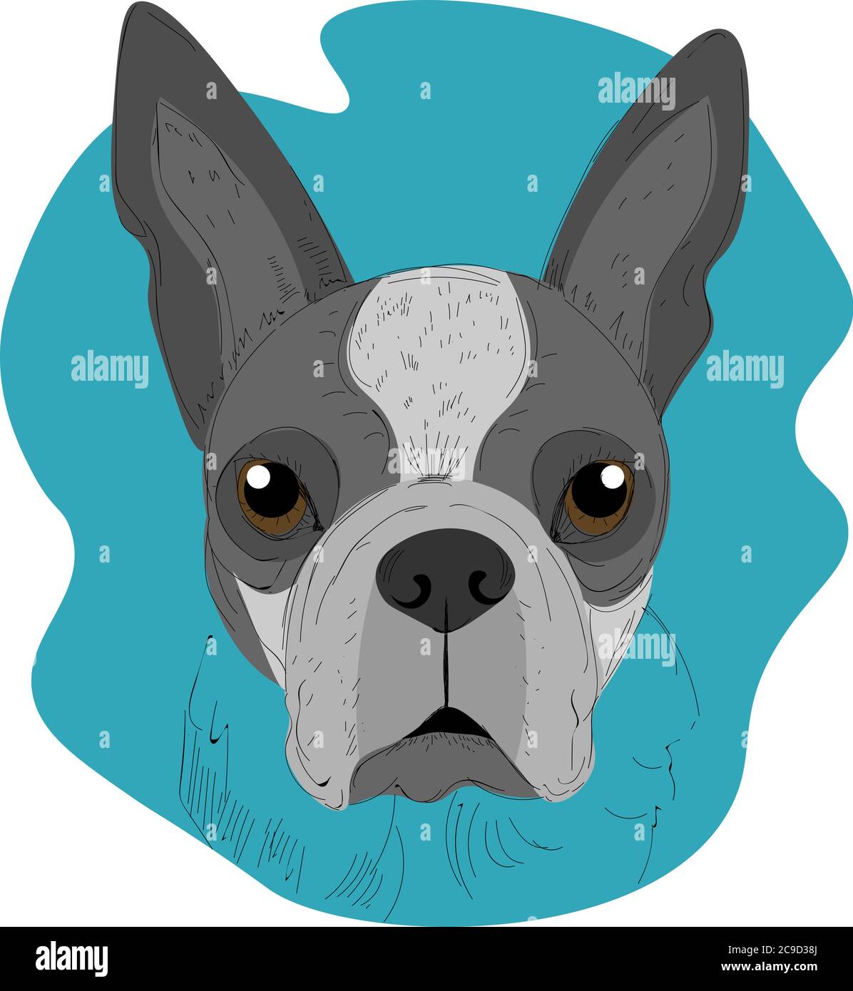 Cute potrait Stock Vector Images - Alamy