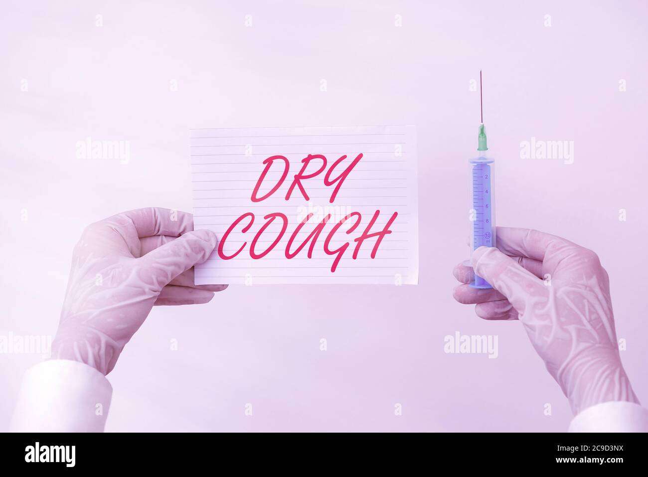Word writing text Dry Cough. Business photo showcasing cough that are ...