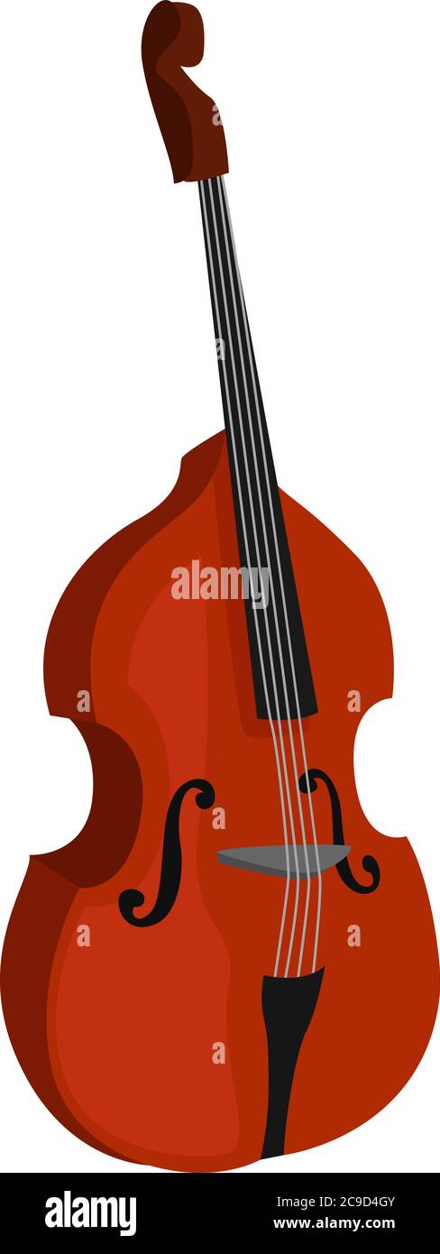 Double bass instrument Cut Out Stock Images & Pictures - Alamy