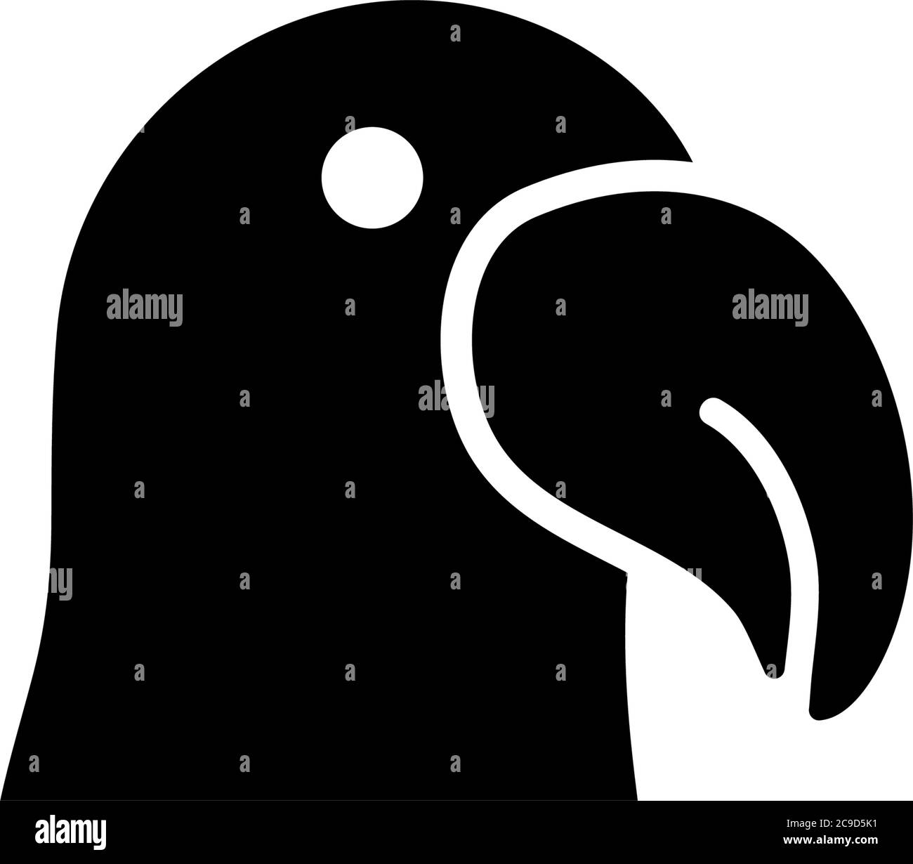 Dodo Bird Silhouette, Parrot Cockatoo. Flat Vector Icon illustration ...