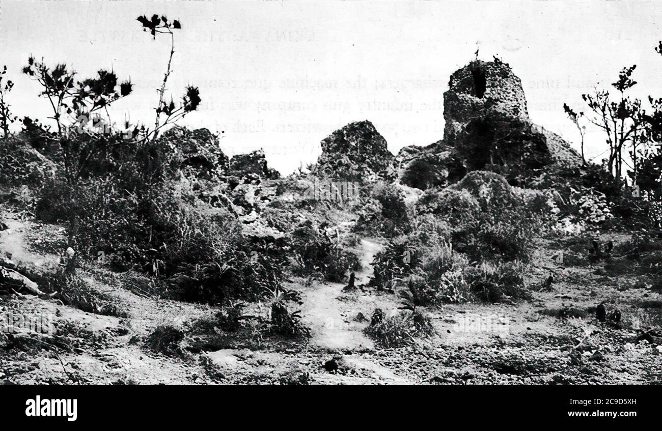 The bloody and long battle of OKINAWA in Japan in 1945. The battle was ...
