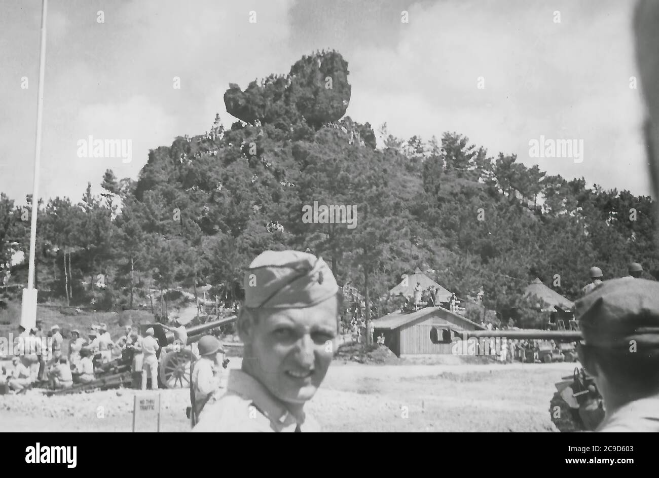 The bloody and long battle of OKINAWA in Japan in 1945. The battle was ...