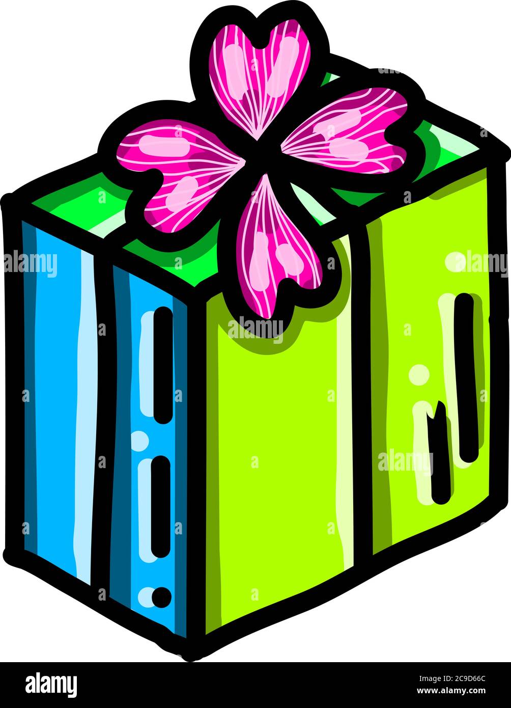 Package box christmas Stock Vector Images - Alamy