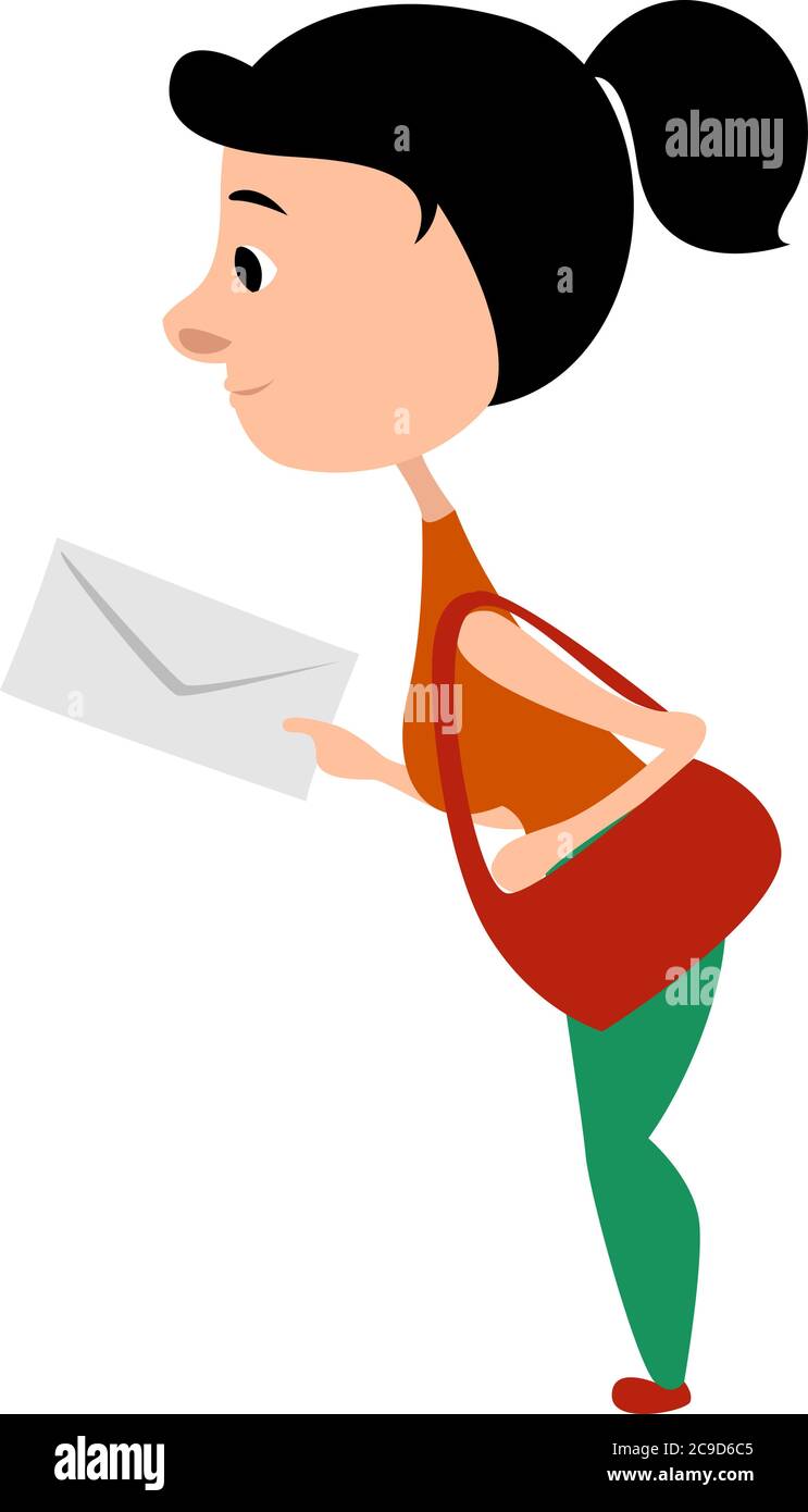 Young woman online on Stock Vector Images - Alamy