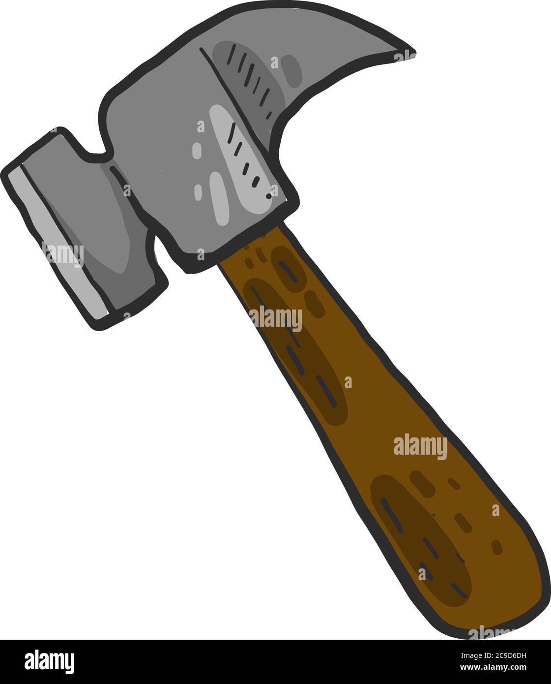 Cartoon wooden hammer Cut Out Stock Images & Pictures - Alamy